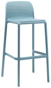 OnaDnes -20% Nardi Světle modrá plastová barová židle Lido 76 cm