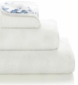 Froté bavlněný ručník Graccioza Bella 700 gsm bílá se vzorem