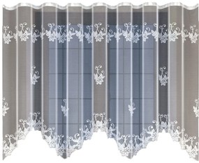 Dekorační žakárová záclona s řasící páskou ERIKA 160 bílá 300x160 cm MyBestHome