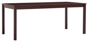 Jídelní stůl tmavě hnědý 180 x 90 x 73 cm borové dřevo,  283407