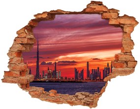 Wallmuralia Fototapeta díra na zeď 3D Západ slunce Dubaj 90x70 cm