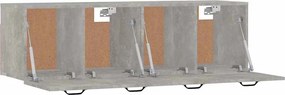 Nástěnné skříňky 2 ks betonově šedé 80 x 35 x 36,5 cm kompozit 3115655