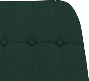 Houpací křeslo tmavě zelené textil 341258