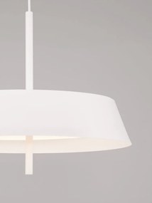Bílé hliníkové LED stmívatelné závěsné svítidlo ø 45 cm Velio – Nova Luce