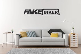 Samolepka na zeď Fake biker Barevná varianta: Černá, Velikost (šířka x výška): 30x6cm