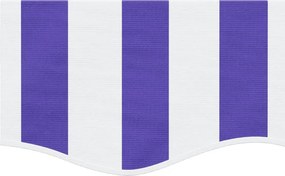 vidaXL Náhradní volán k markýze pruhy 580x20 cm [367797] Barva: Modro-bílá