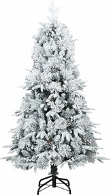 Umělý Skládací Vánoční Strom s stojanem Bílá 120 cm PE a PVC 3397458