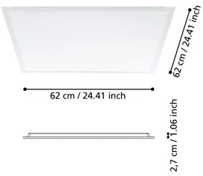 Eglo 900938 - LED Přisazený panel RABASSA LED/33W/230V 62x62 cm