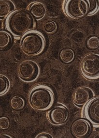 Koberce Breno Metrážový koberec DROPS 43, šíře role 400 cm, Hnědá, Vícebarevné