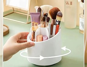 Verk Group Organizér na kosmetiku otočný držák na štětce na make-up s víkem