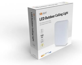 Solight LED venkovní osvětlení, přisazené, čtvercové, IP54, 15W, 1150lm, 4000K, 22cm