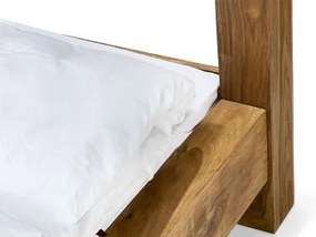 Heaven dřevěná postel s nebesy