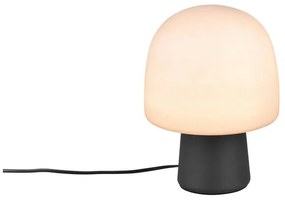 Černo-bílá stolní lampa se skleněným stínidlem (výška 27 cm) Steen – Trio