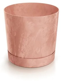 PROSPERPLAST Květináč - TUBO P Beton Effect Průměr: 39 cm, Barva: marengo