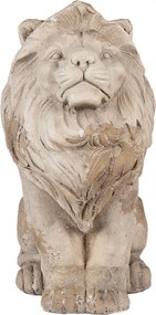 Béžová antik dekorace lva v barokním stylu Baroque - 31*20*41 cm