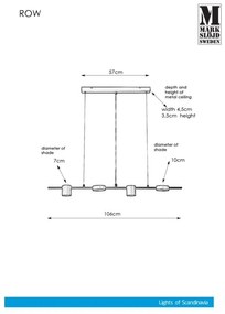 Markslöjd 107746 - Lustr na lanku ROW 4xG9/7W/230V