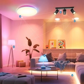 Aigostar - LED RGBW Stm bodové svítidlo MESH 3xLED/4,9W/230V 2700-6500K bílá+DO