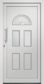 vidaXL Vchodové dveře bílé 98 x 198 cm [279248]