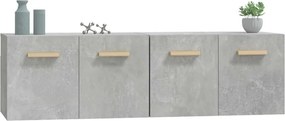 Nástěnné skříňky 2 ks betonově šedé 60x36,5x35 cm kompozit 3115631