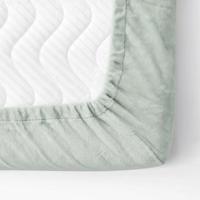 Goldea mikroplyšové elastické prostěradlo deluxe - šalvějové 90 x 200 cm