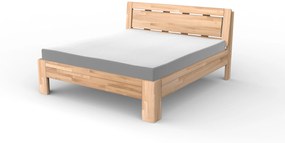 Masivní postel SAMBA - Solwo Design Dřevo a odstín oleje: BUK Cink - Olej odstín BO102, Rozměr spací plochy: 160x200