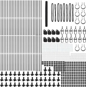Hexagonální plot s betonovým základem 100 x 1,4 m Šedá Síťovina 3353738