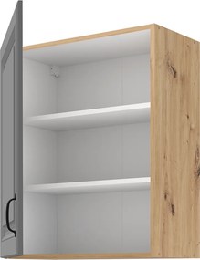 Kuchyňská linka STILO ad | 120 + 230 cm | PREMIUM BOX zásuvky | UNI dvířka | artisan/šedá