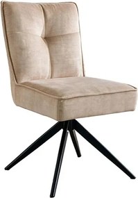 Designová otočná židle Narayan béžový samet