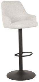 LABEL51 barová židle FENDER bílé bouclé CM-55.019