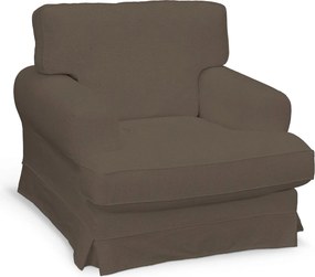 Potah na křeslo IKEA Ekeskog barva hnědá látka pletený vzor