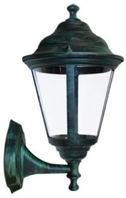 ACA Lighting Venkovní nástěnná lucerna HI6221V max. 60W/E27/IP45, Green-black