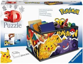 3d puzzle ravensburger puzzle 115464 úložná krabice pokémon 216 dílků