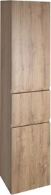 Aqualine Aqualine, ALTAIR vysoká skříňka s košem 40x184x31cm, dub emporio, AI485L