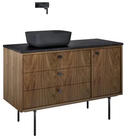 LOTOSAN Verse skříňka pod desku 120cm, levá, ořech americký AQ LN8913