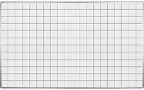 Magnetická tabule s odkládací poličkou MANAŽER L 200 x 120 cm (potisk) - čtverce 50 mm (102001201104)
