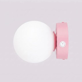 Sollux Lighting Nástěnné svítidlo YOLI 1 růžové s vypínačem