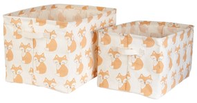 Sass & Belle Sada 2ks úložných boxů s motivem lišky Woodland Fox