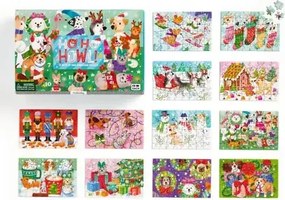 Mudpuppy Puzzle Předvánoční odpočítávání sada 12 ks / od 4 let