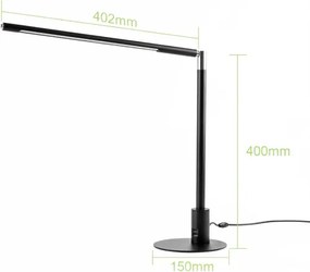 Brilagi - LED Stmív. dotyková stolní lampa s USB porty VARIO LED/7W/230V CRI 96