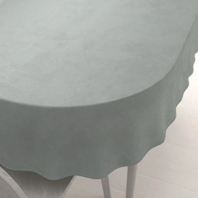 Biante Sametový oválný ubrus Velvet Premium SVP-046 Světle šedý 60x100 cm