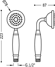 Tres Clasic Ruční sprška Chrom 29963109