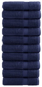 Prémiové osušky SOLUND 10 ks tmavě modré 100x150 cm 600 g/m² 137265