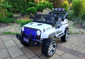 LEAN CARS Elektrické autíčko Jeep S2388 bílé 4x45W