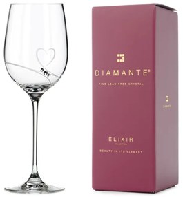 Diamante sklenice na bílé víno Romance s kamínky Swarovski 330ml 1KS