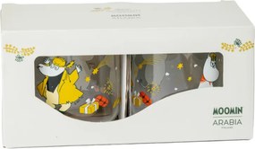 Sada skleněných hrnků Moomin Gift of Love 0,3l, 2 ks