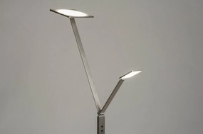 Stojací designová lampa Asymetrico Gene Silver Quadra