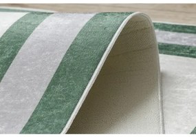 ANDRE mycí kobereček 1088 Abstrakce, rám protiskluz bílá / zelená velikost 160x220 cm | krásné koberce cz