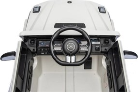 LEAN CARS Akumulátorové vozidlo Mercedes G 4x4 24 V 2580, bílé