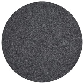 NORTHRUGS - Hanse Home koberce Kusový koberec Braided 105550 Dark Grey kruh – na ven i na doma - 150x150 (průměr) kruh cm