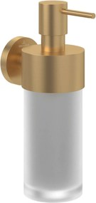 Villeroy & Boch Elements Tender - Dávkovač mýdla s držákem, sklo/kartáčované zlato TVA15100700076